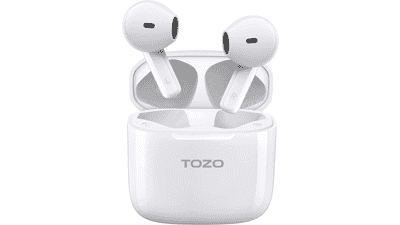 TOZO A3 Wireless Earbuds with Charging Case at $14.44